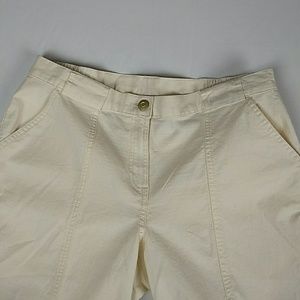 Ruby Rd. | Pants & Jumpsuits | Ruby Rd Creme Petite Capri | Poshmark